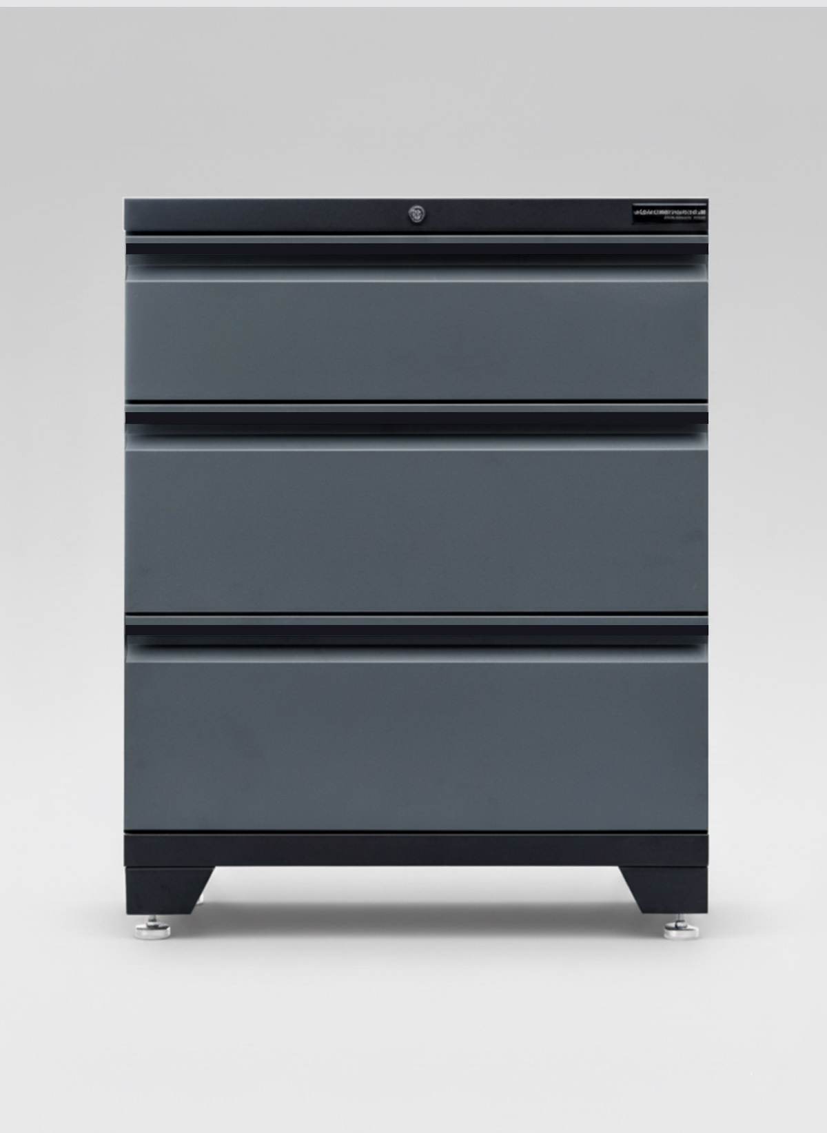 Verktygsskåp med 3 lådor Black edition – Grå, PRO
